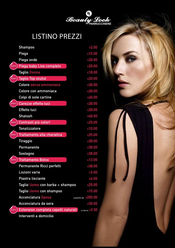 Listino Prezzi - BeautyLook